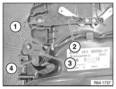 BMW 7 Series - Replacing Actuator Drive For Left Rear Cabin Footwell ...