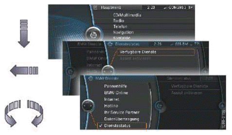 BMW 7 Series - Vehicle Info Menu - Displays, Indicators And Controls