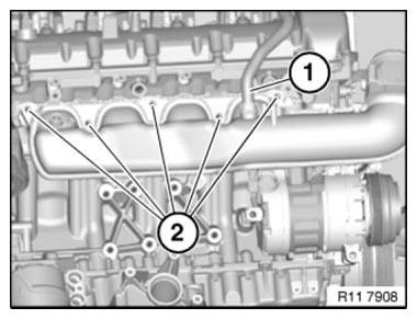 BMW 7 Series - Removing And Installing/Replacing Right Intake Plenum ...
