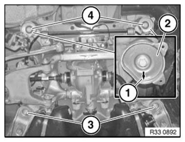 BMW 7 Series - Removing And Installing Complete Rear Axle Support ...