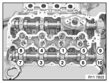 BMW 7 Series - Removing And Installing/Replacing Right Inlet Camshaft ...